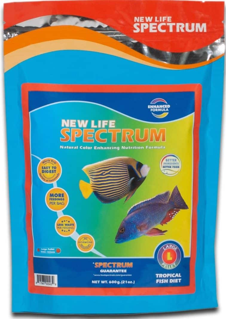New Life Spectrum Large Tropical Fish Diet 600g - Sinking Pellet 3-3 ...