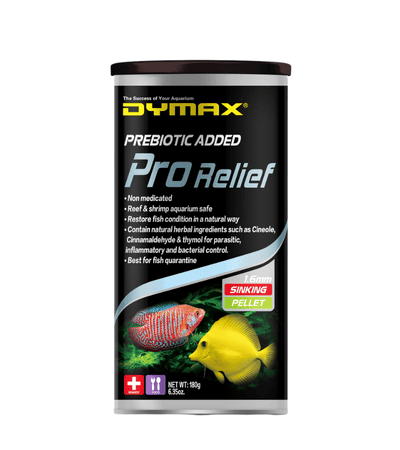DYMAX PRO RELIEF 180G SINKING PELLET (1.6MM) - Bespoke Aquariums