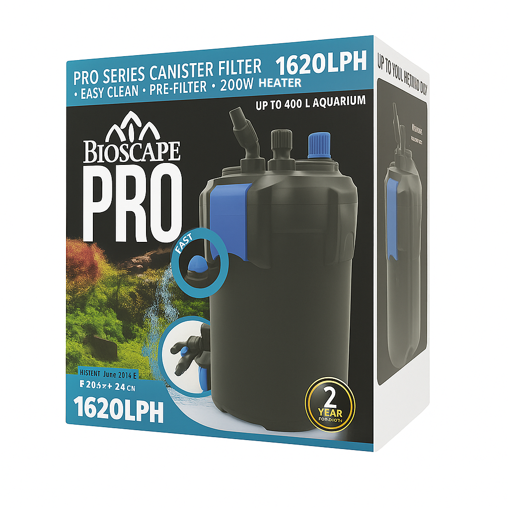 Bioscape Easy Clean Canister Filter with Inbuilt Heater 1620 L/PH ...