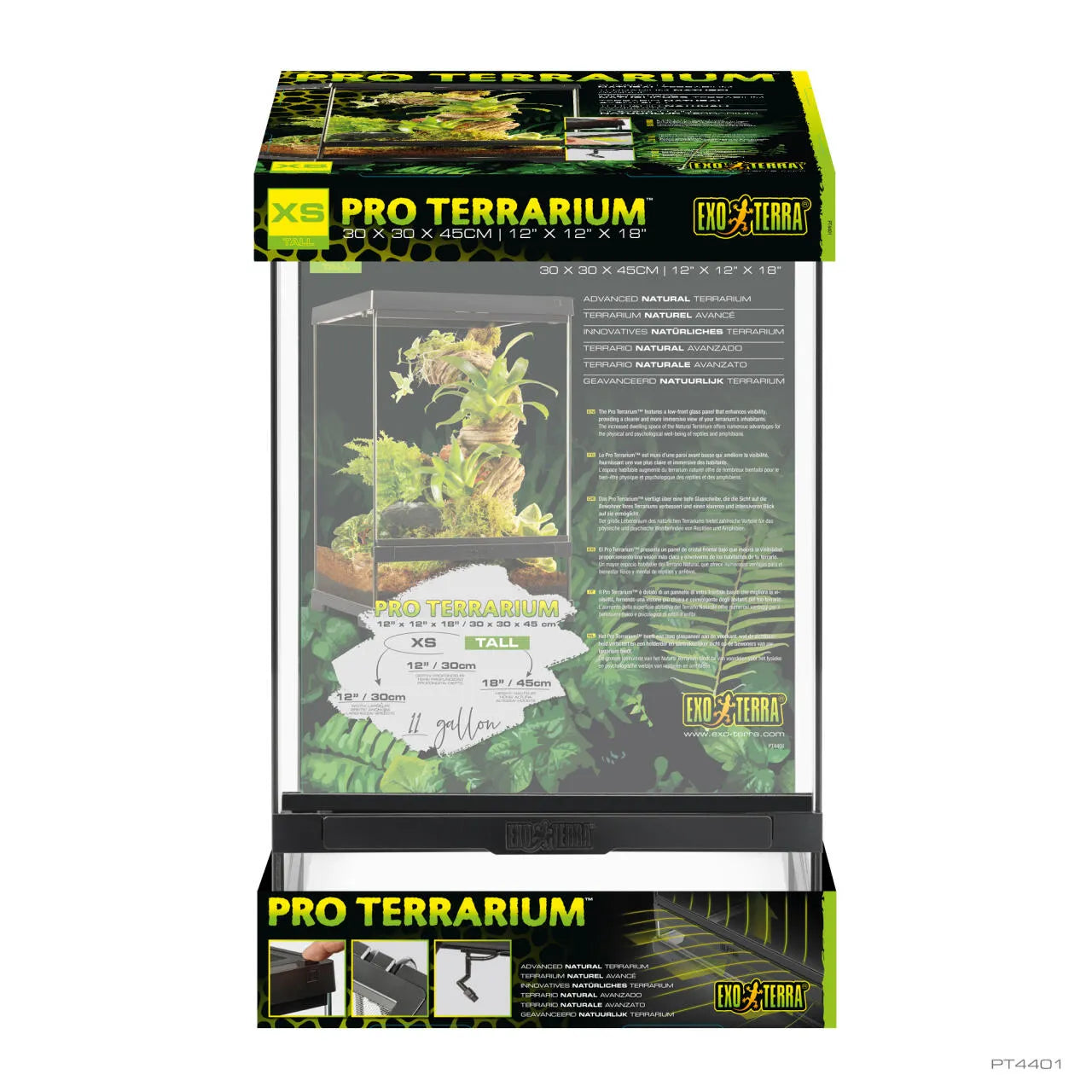 Exo Terra Pro Terrarium X-Small/ Tall 30 x 30 x 45cm - Bespoke Aquariums